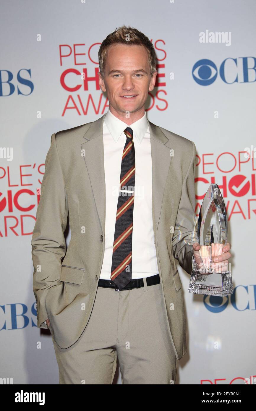 11 January 2012 - Los Angeles, CA - Neil Patrick Harris poses backstage ...