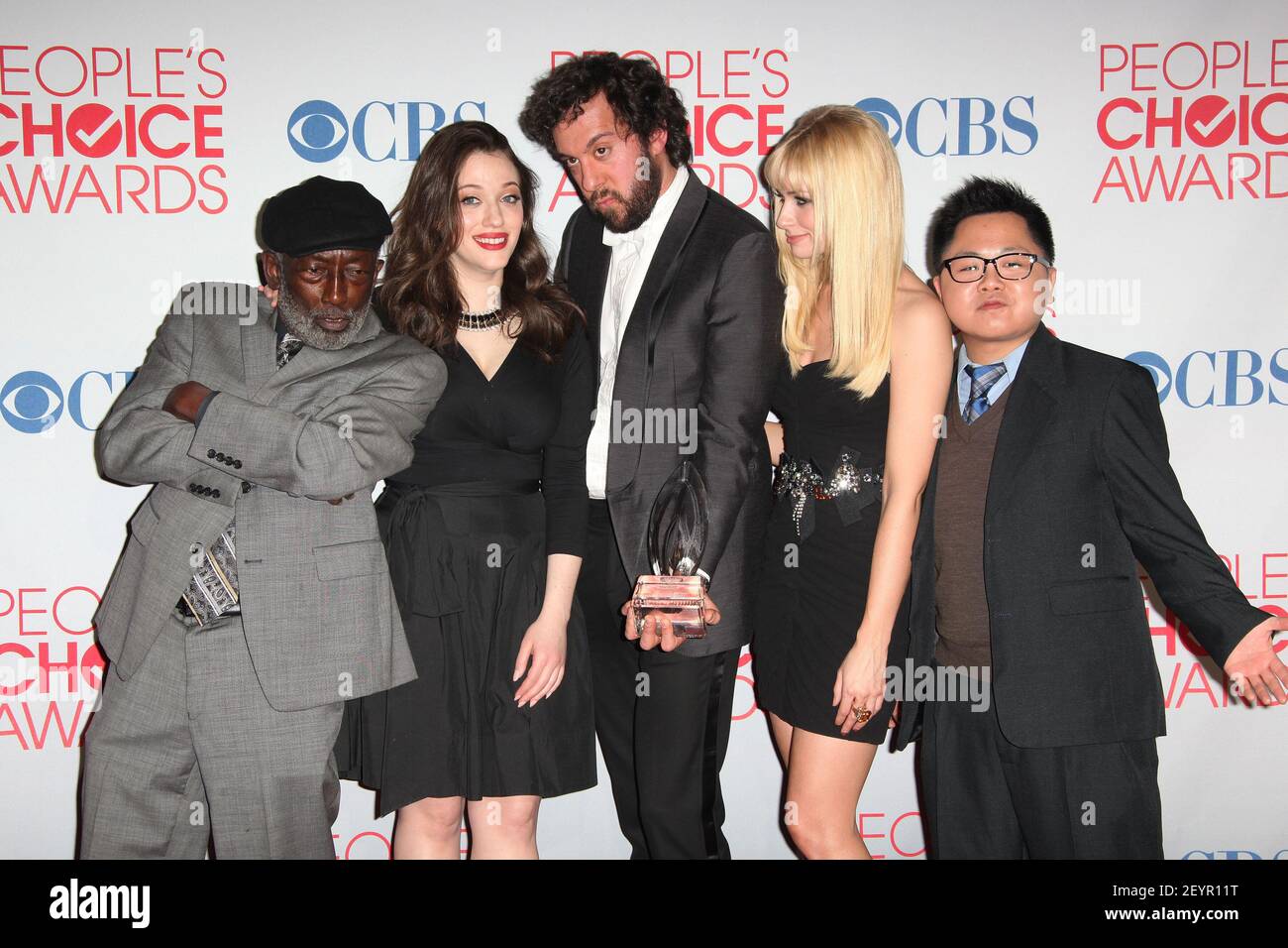 11 January 2012 - Los Angeles, CA - (L-R) Actors Garrett Morris, Kat ...