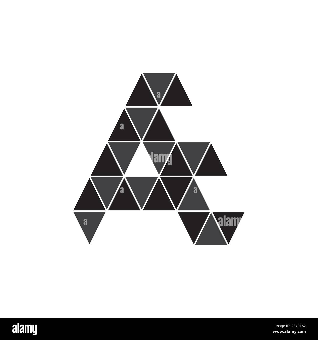letter A E geometric shape logo design concept Stock Vector Image & Art ...