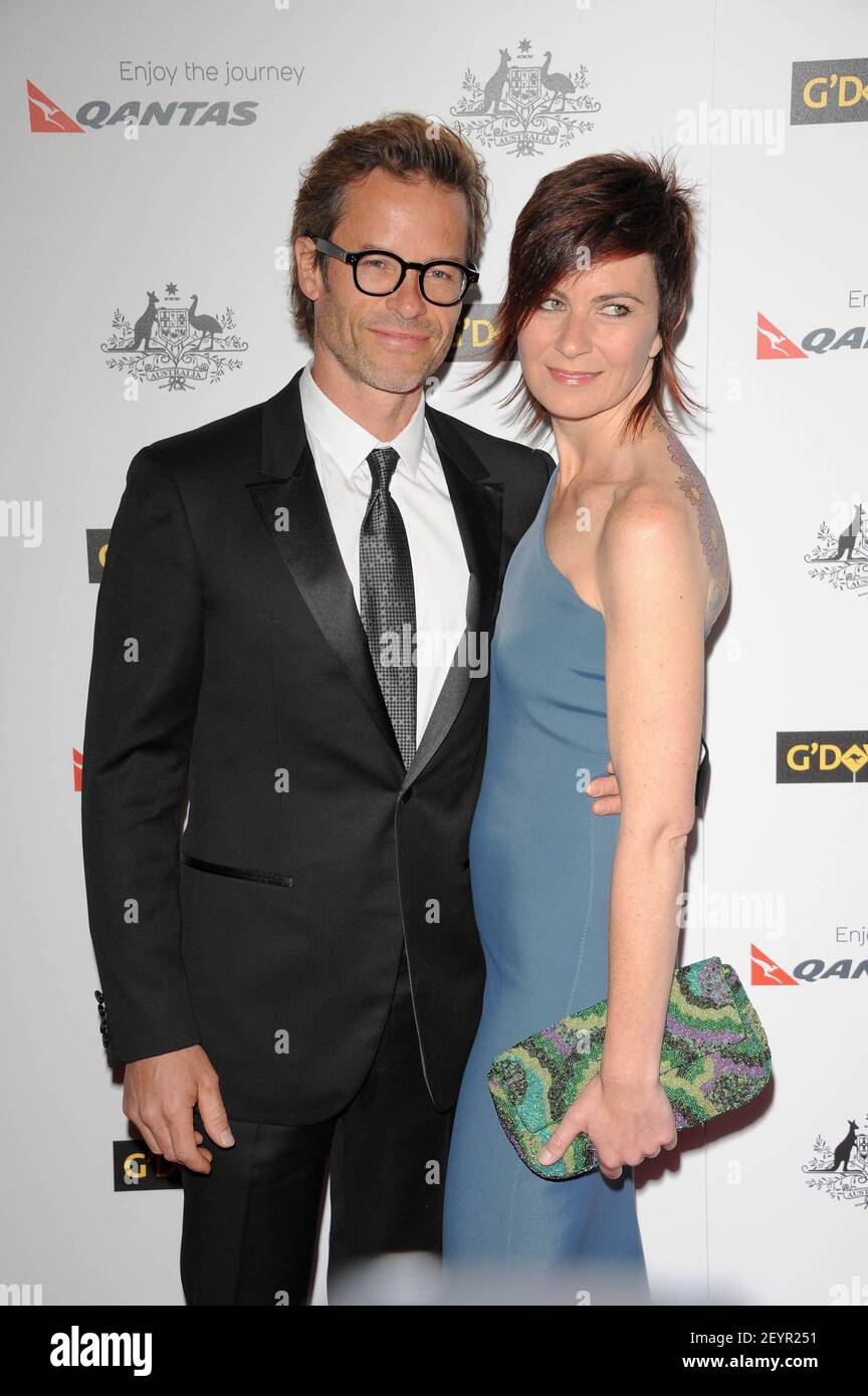 Guy Pearce and Kate Mestitz. 14 January 2012, Hollywood, California ...