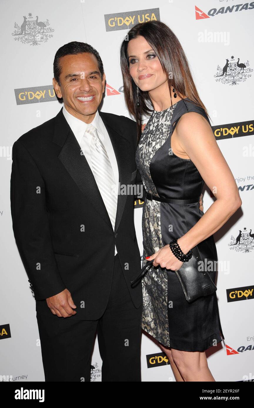 Antonio Villaraigosa and Lu Parker. 14 January 2012, Hollywood ...