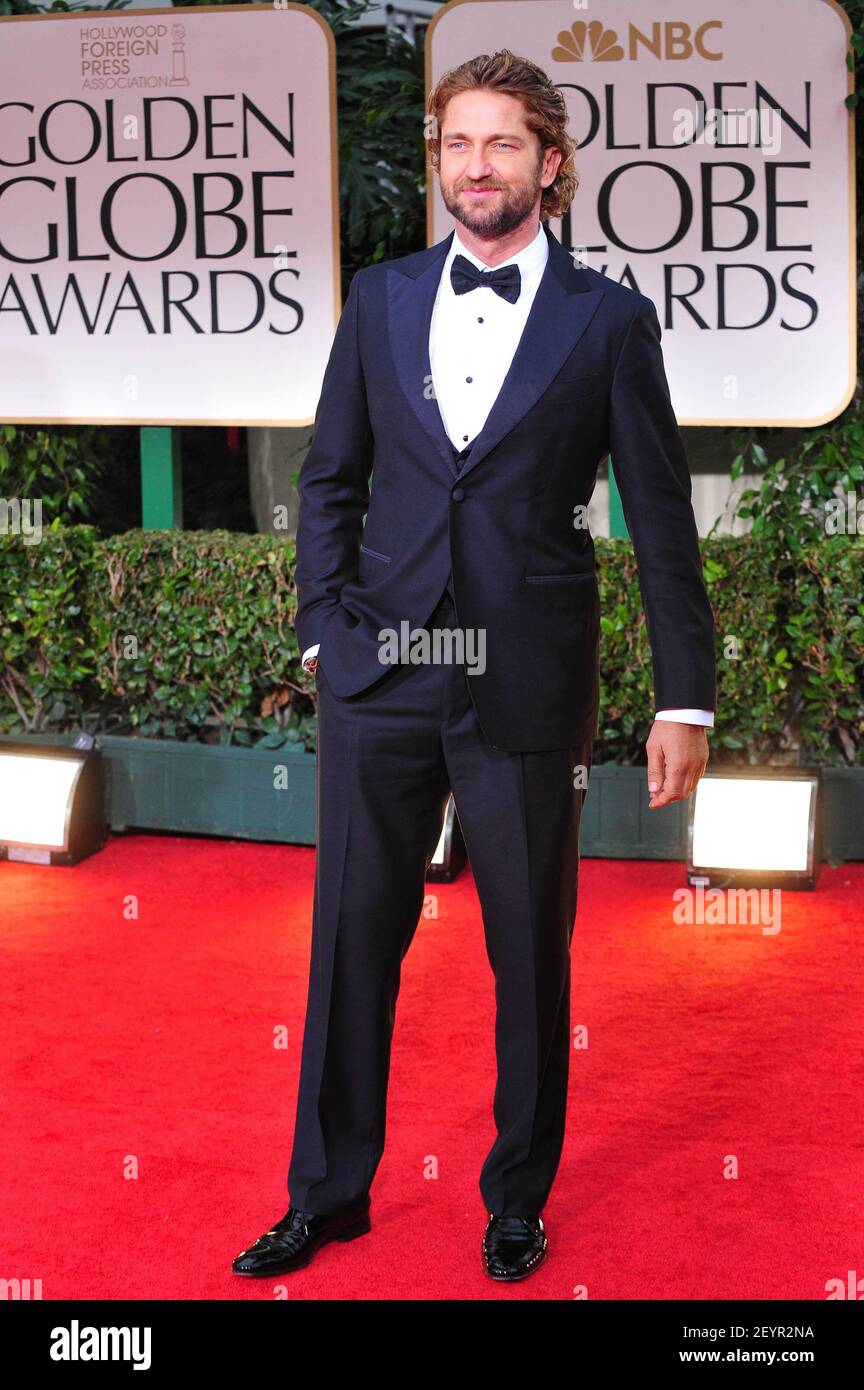 15 January 2012, Beverly Hills, California. Gerard Butler. 69th Annual ...