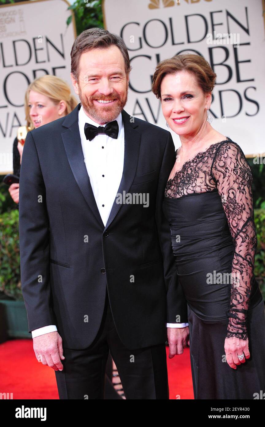 Bryan Cranston and his wife Robin Dearden. 15 January 2012, Beverly ...