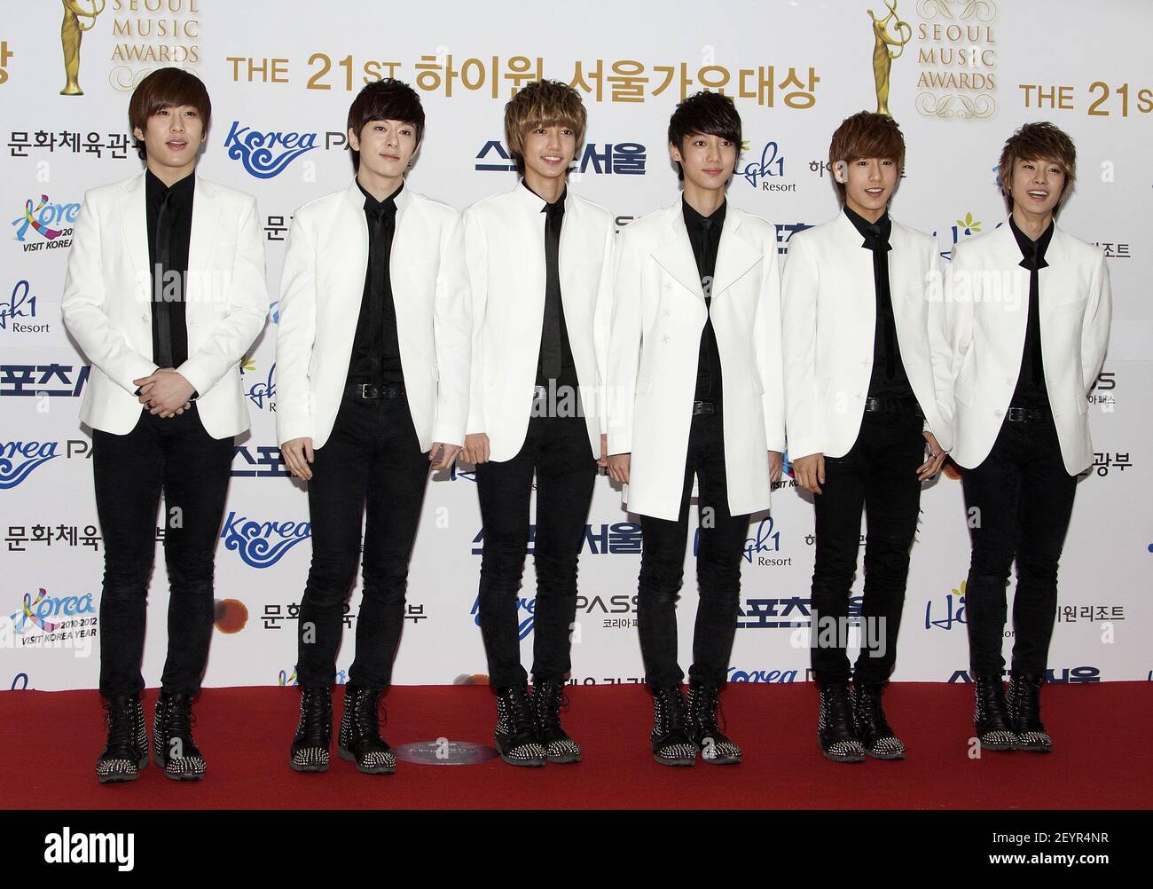 19 January 2012 - Seoul, South Korea - South Korean K-pop boys band Boy ...