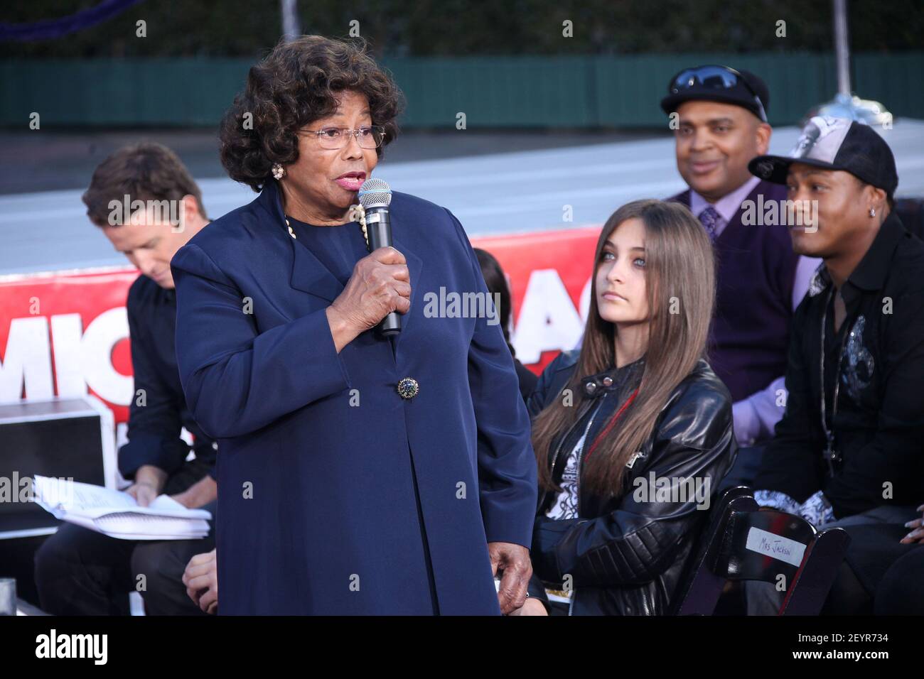26 January 2011 - Hollywood, CA - Katherine Jackson speaks during the ...