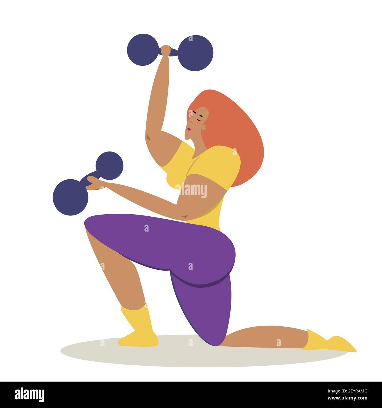 Girl Sports Coach Cartoon