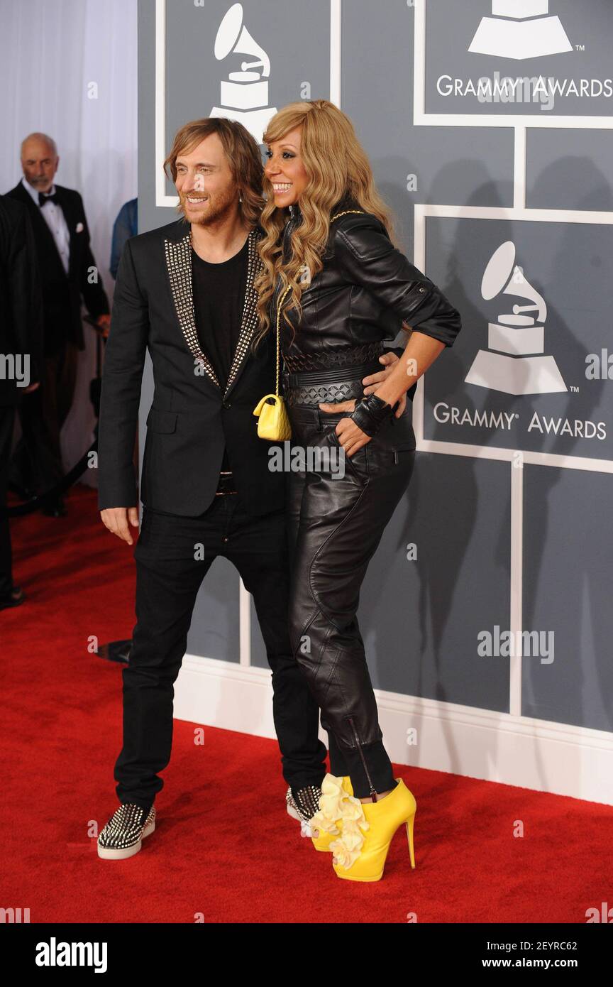 David Guetta and his wife Cathy. 12 February 2012, Los Angeles ...