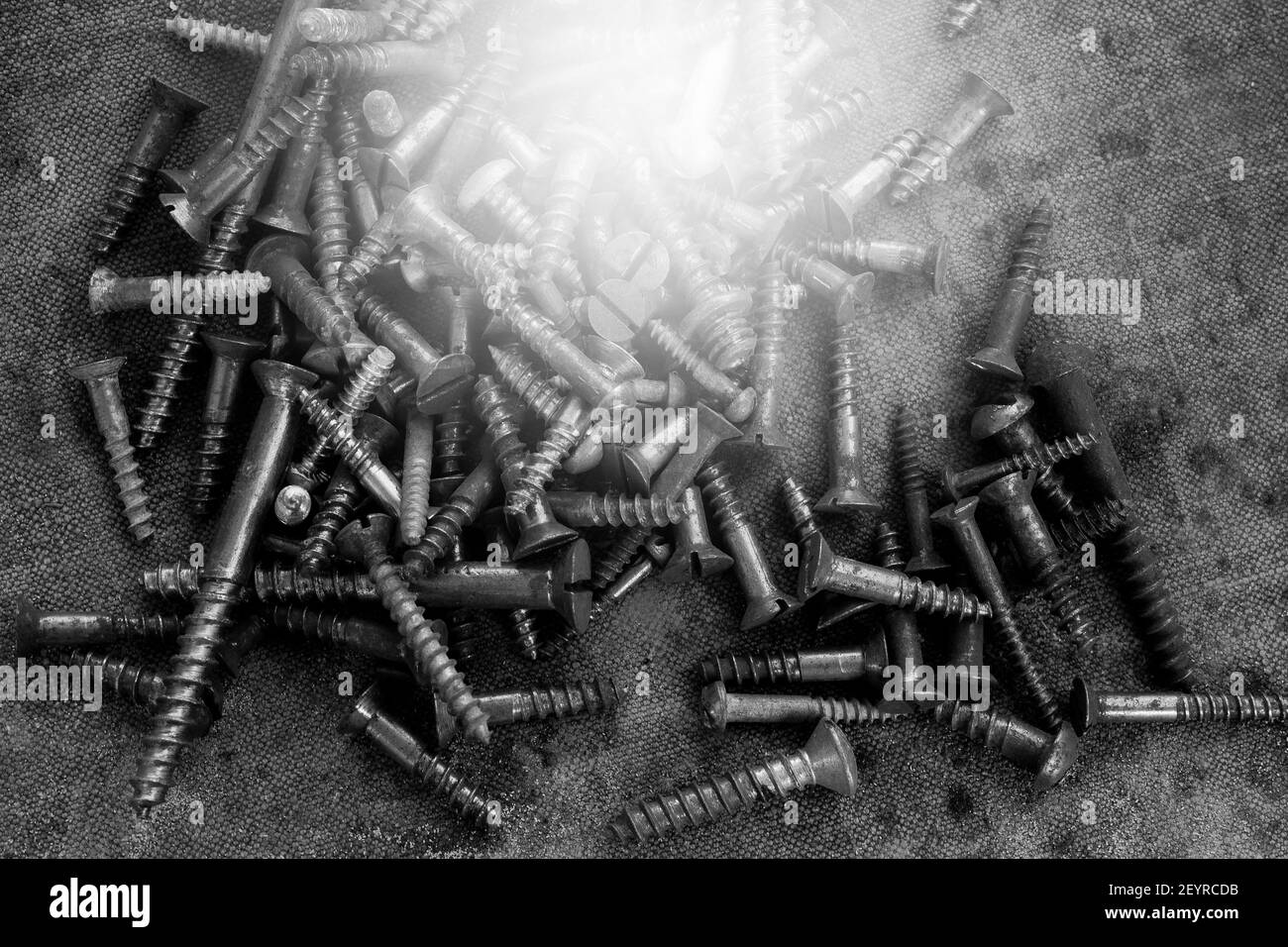 Old rusted screw, France Stock Photo - Alamy