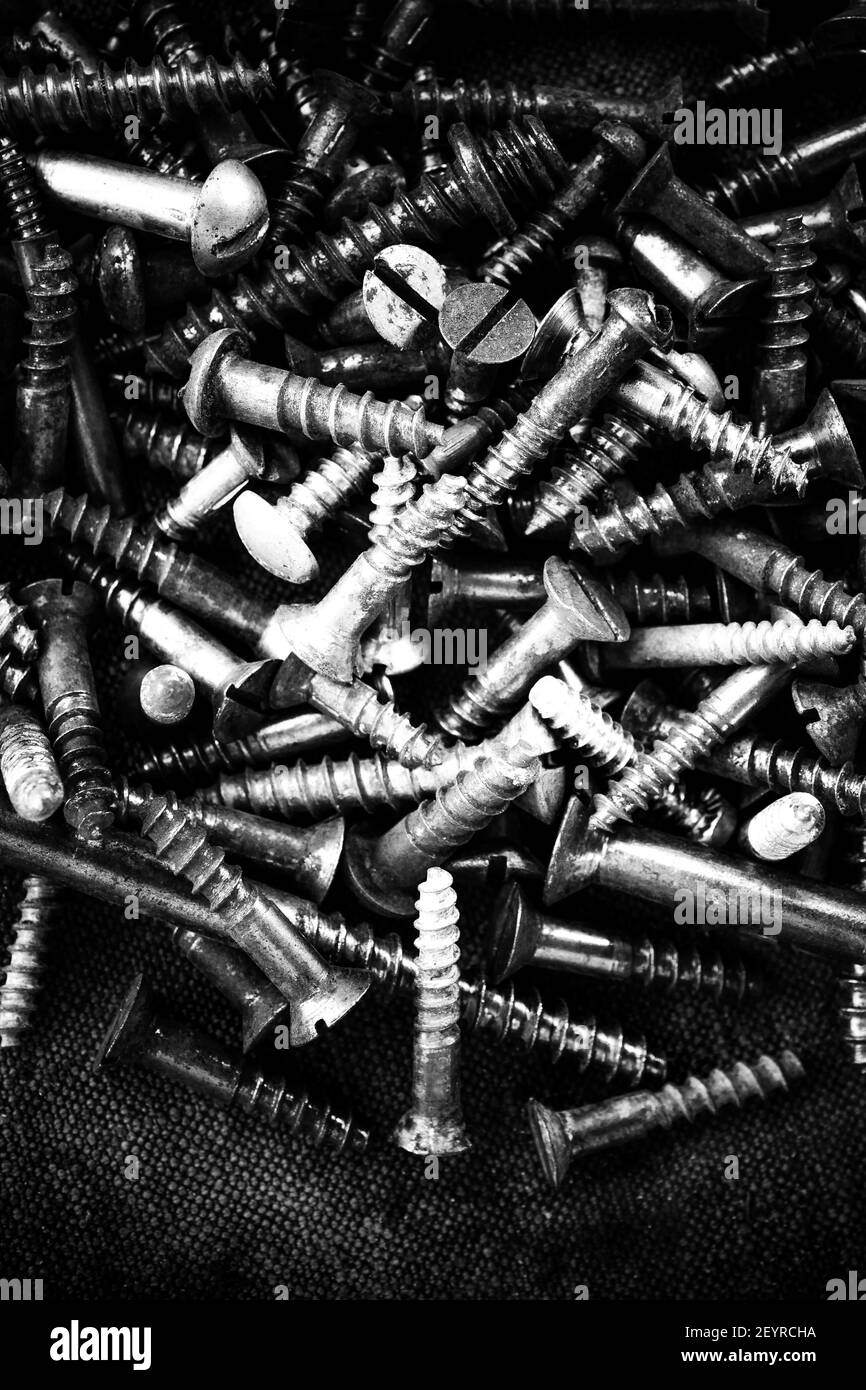 Old rusted screw, France Stock Photo - Alamy