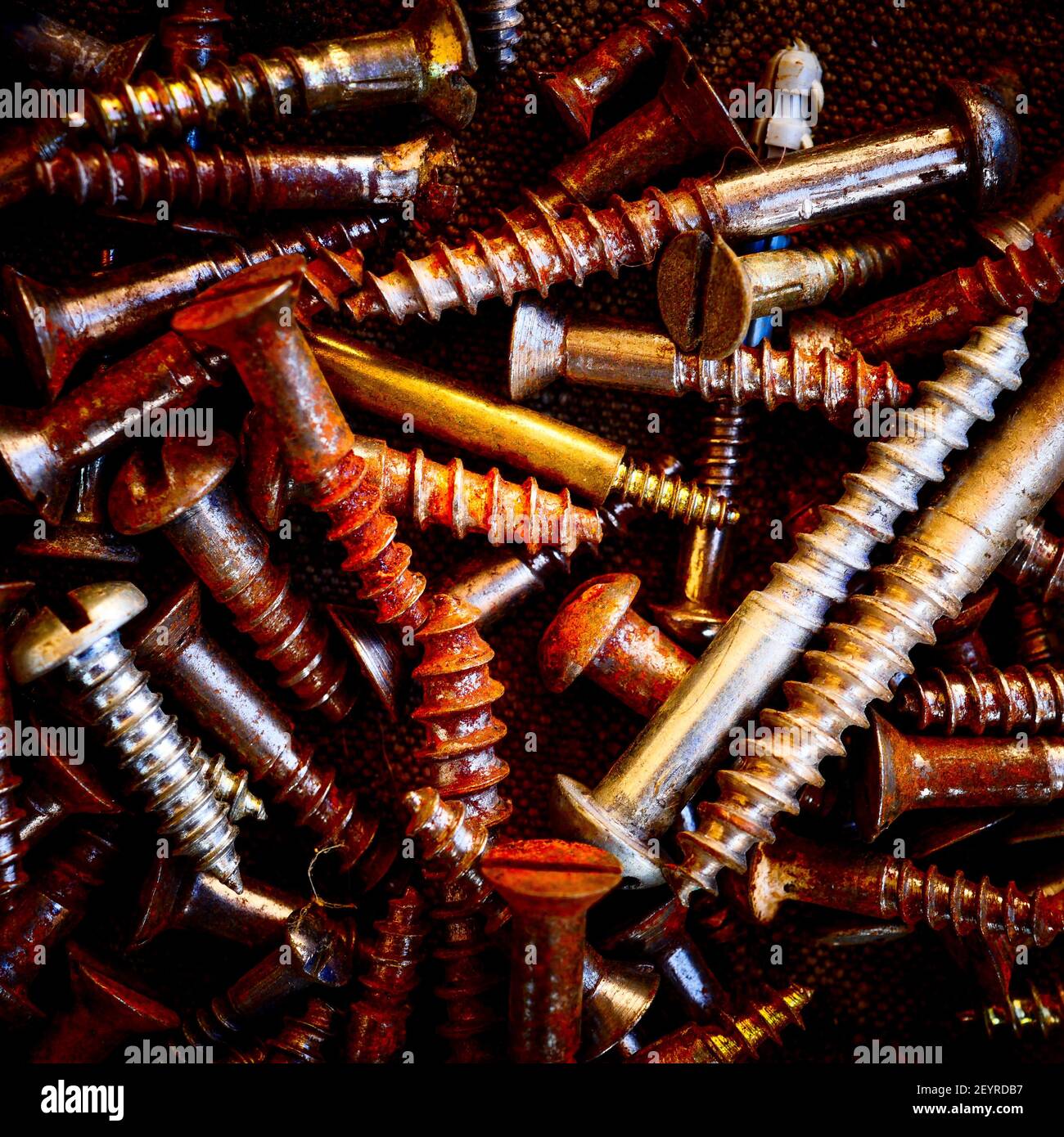Old rusted screw, France Stock Photo - Alamy
