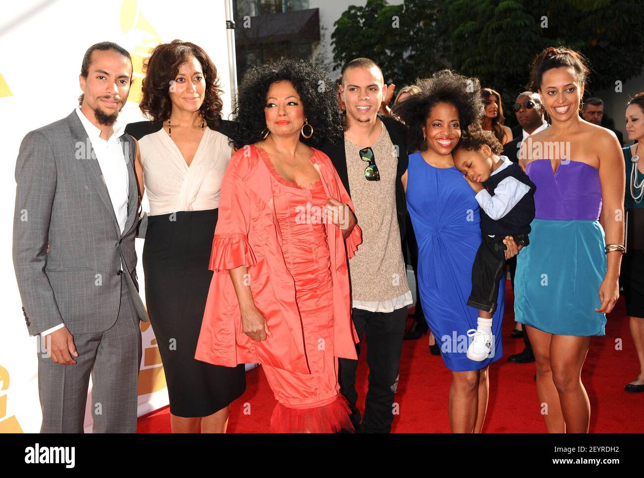 Ross Naess, Tracee Ellis Ross, Diana Ross, Evan Naess, Rhonda Ross and ...