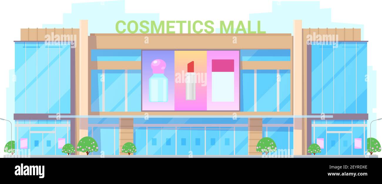 Luxury cosmetics display mall Stock Vector Images - Alamy