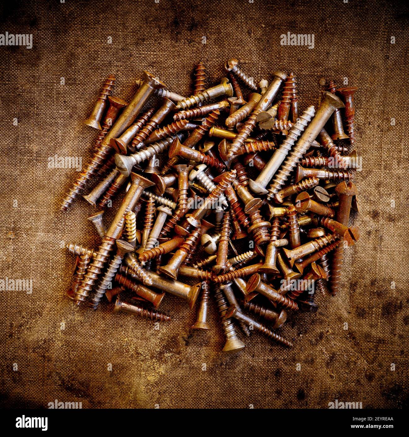 Old rusted screw, France Stock Photo - Alamy