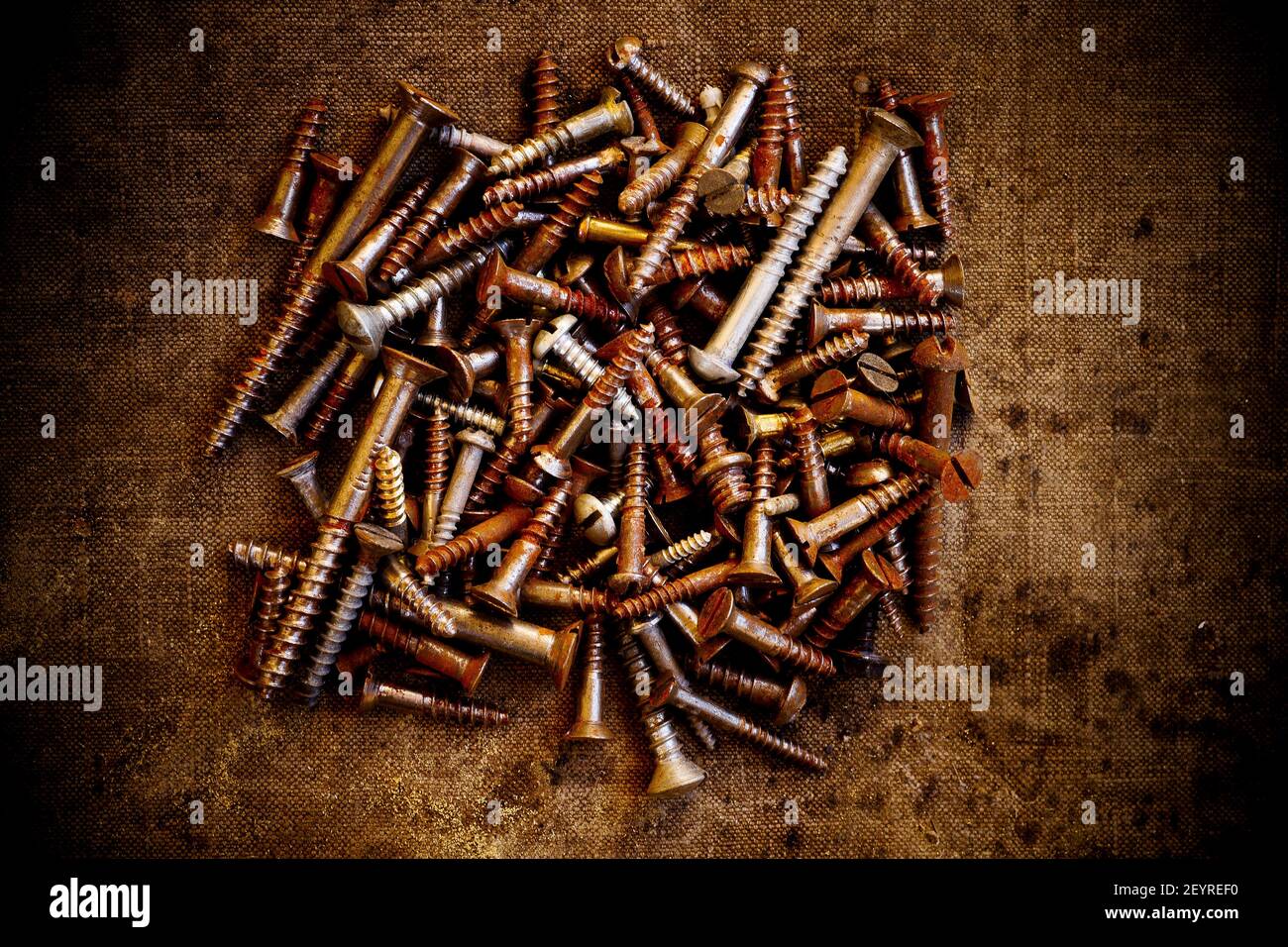 Old rusted screw, France Stock Photo - Alamy