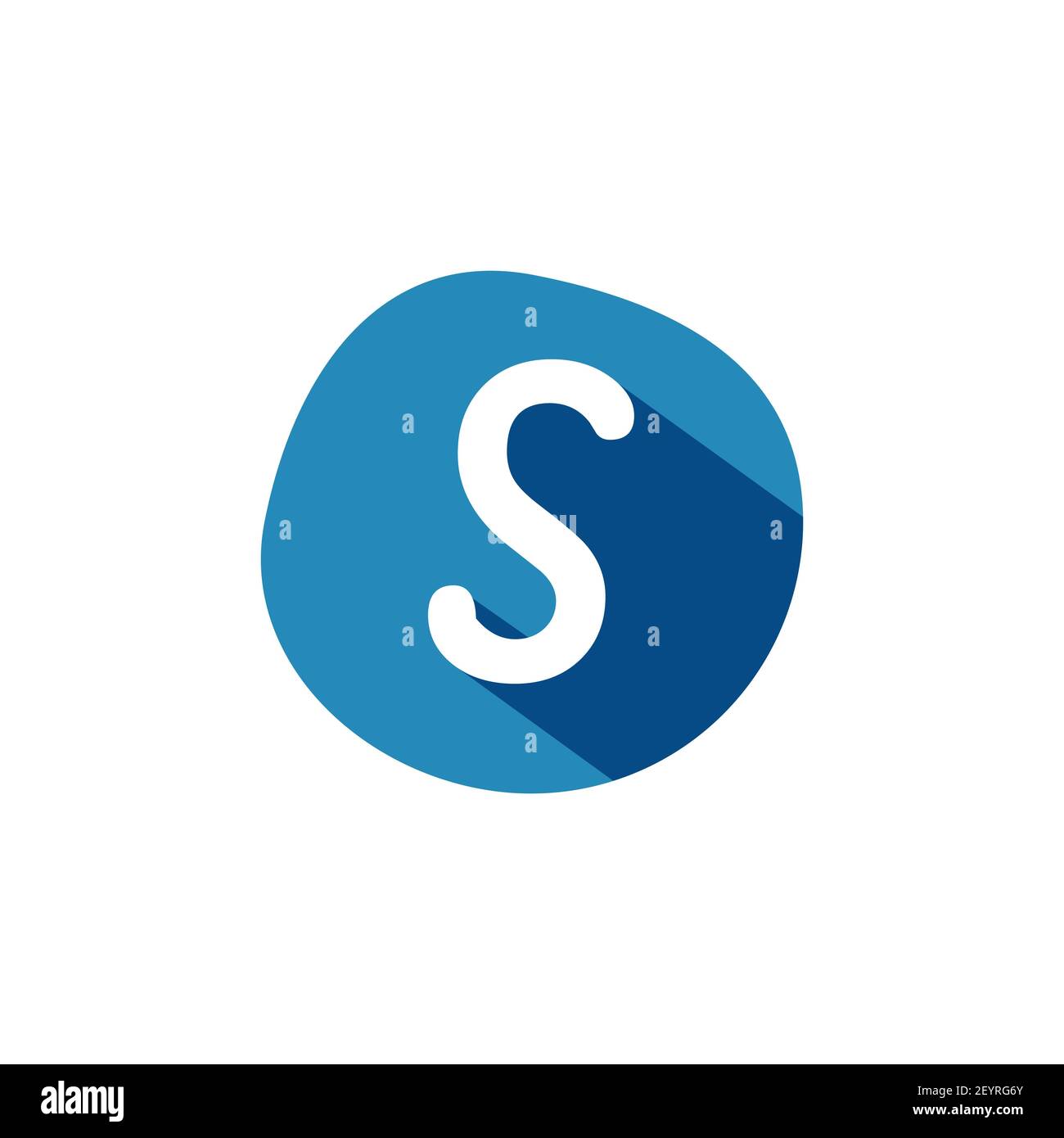 letter S with shadow logo. creative icon. vector illustration Stock ...