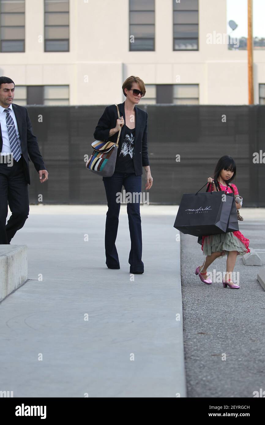 21 February 2012 - West Hollywood, California- Laeticia Hallyday leaves ...