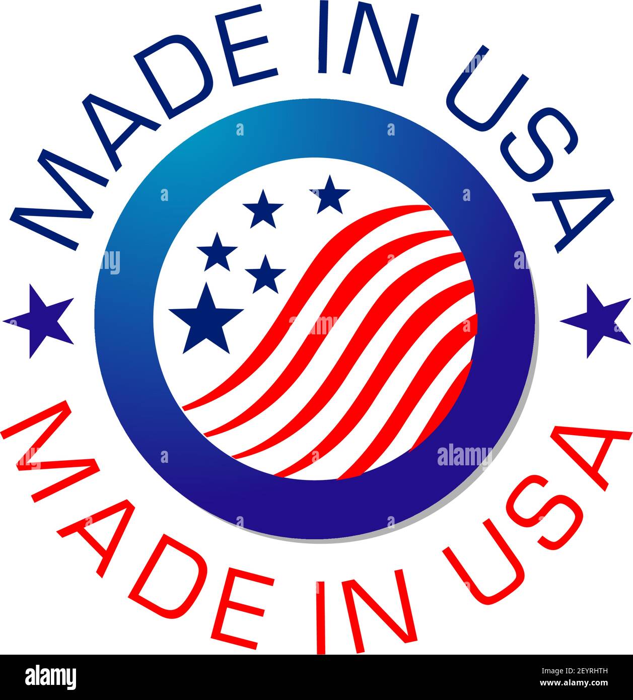Made in USA icon for premium quality product tag design. Vector badge ...