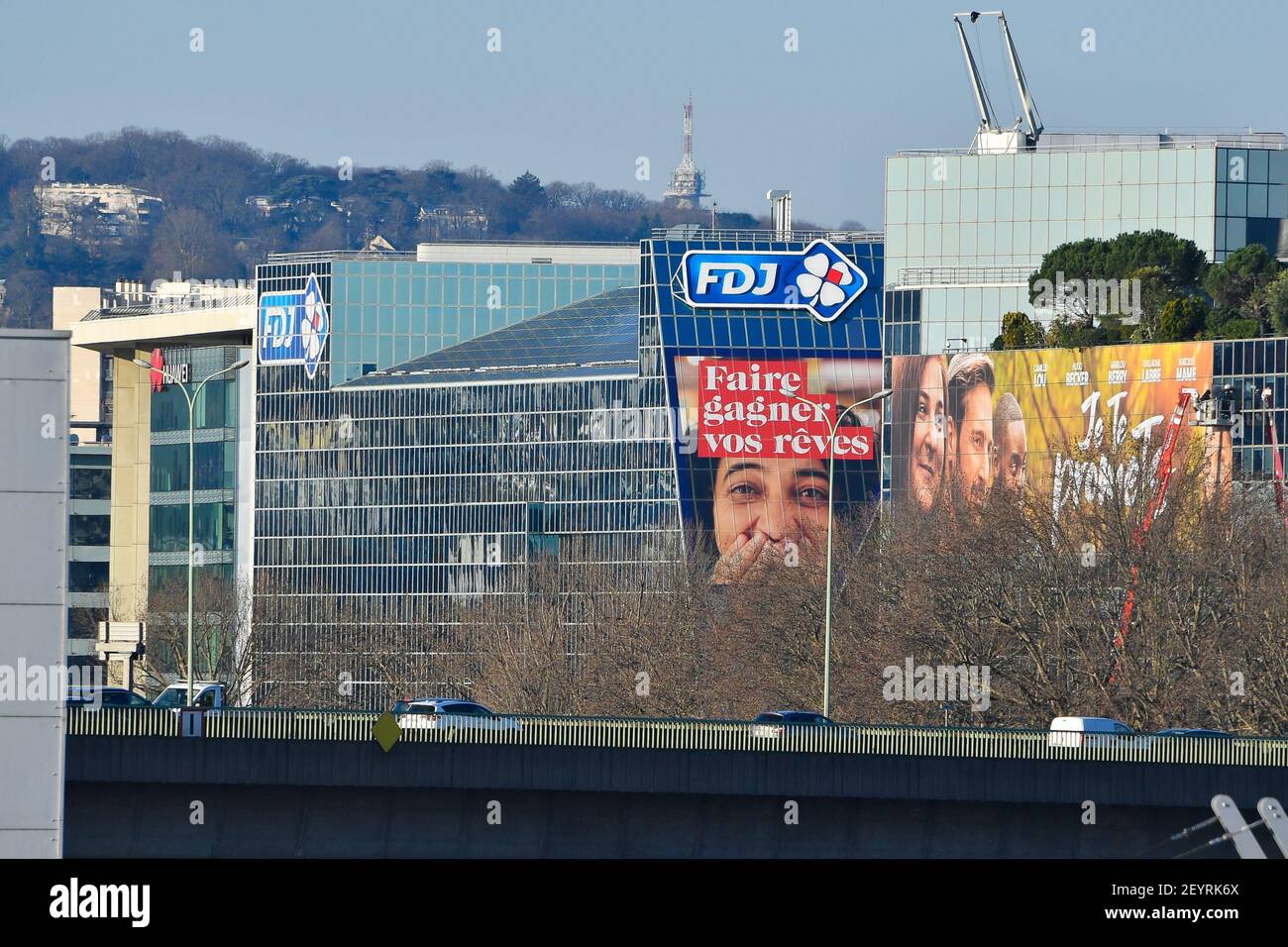 FDJ headquarters in Paris, France on March 6, 2021. (Photo by Lionel ...
