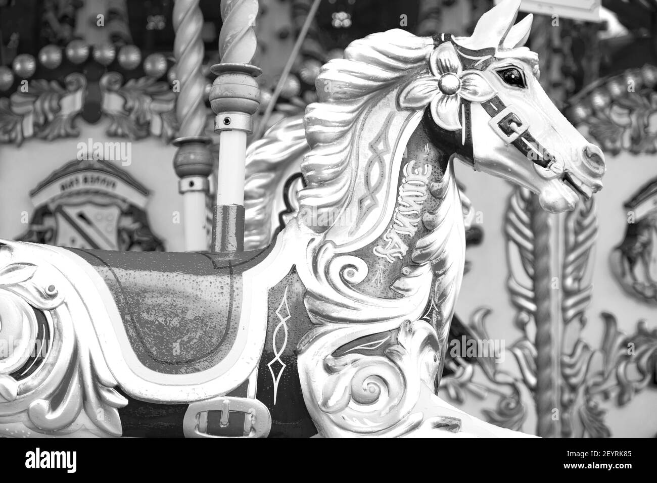 Carnival yellow Black and White Stock Photos & Images - Alamy