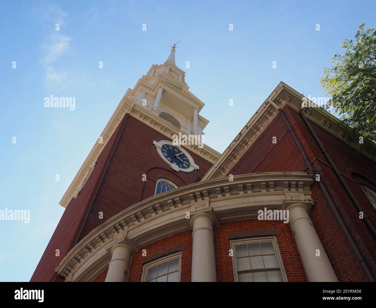 Image of the Park Street Church in Boston Stock Photo - Alamy