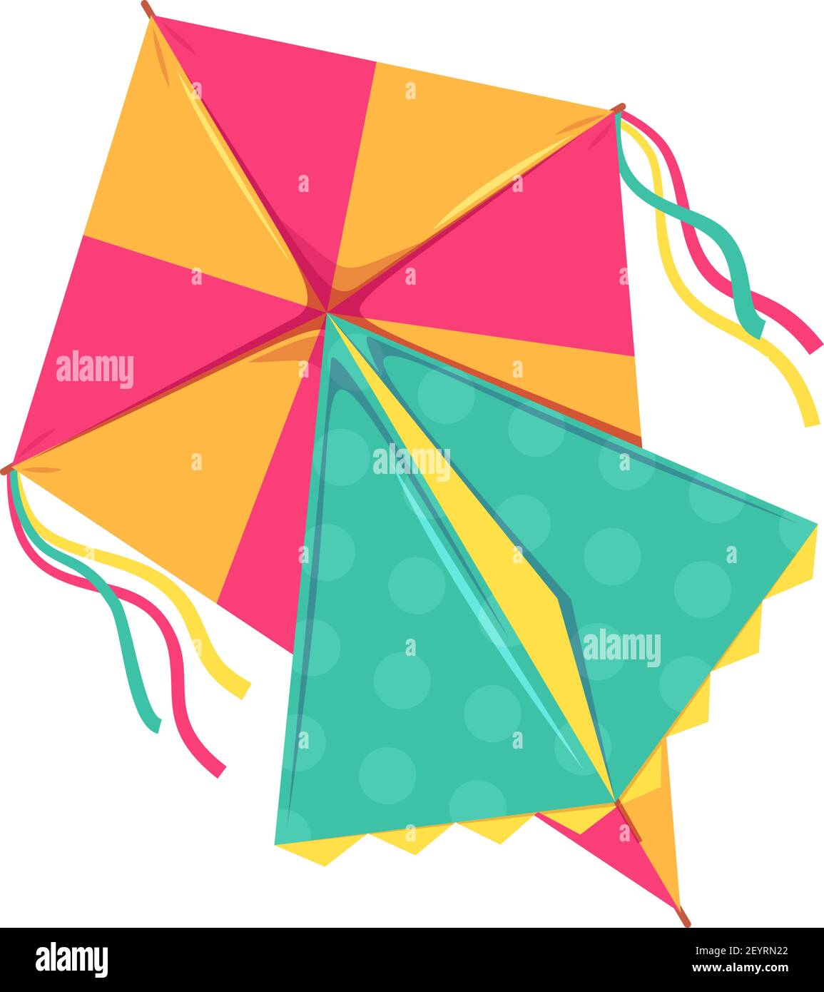 Kites in shape of bird, fish or insects, entertainment and active ...