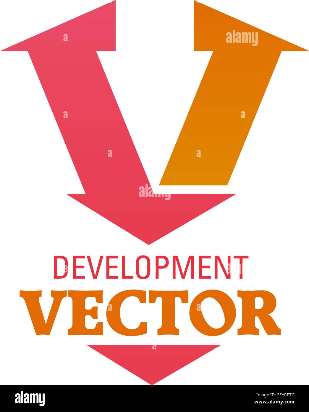 Abstract icon for development business. Vector sign for business ...