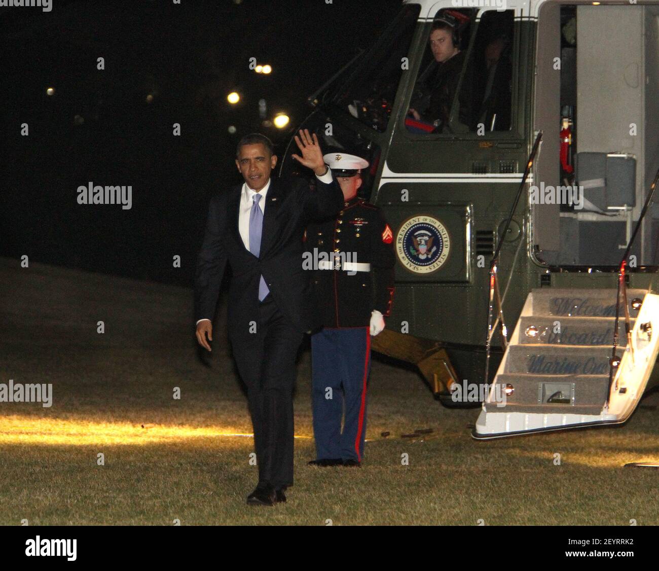 2 March 2012 - Washington, D.C. - U.S. President Barack Obama returns ...