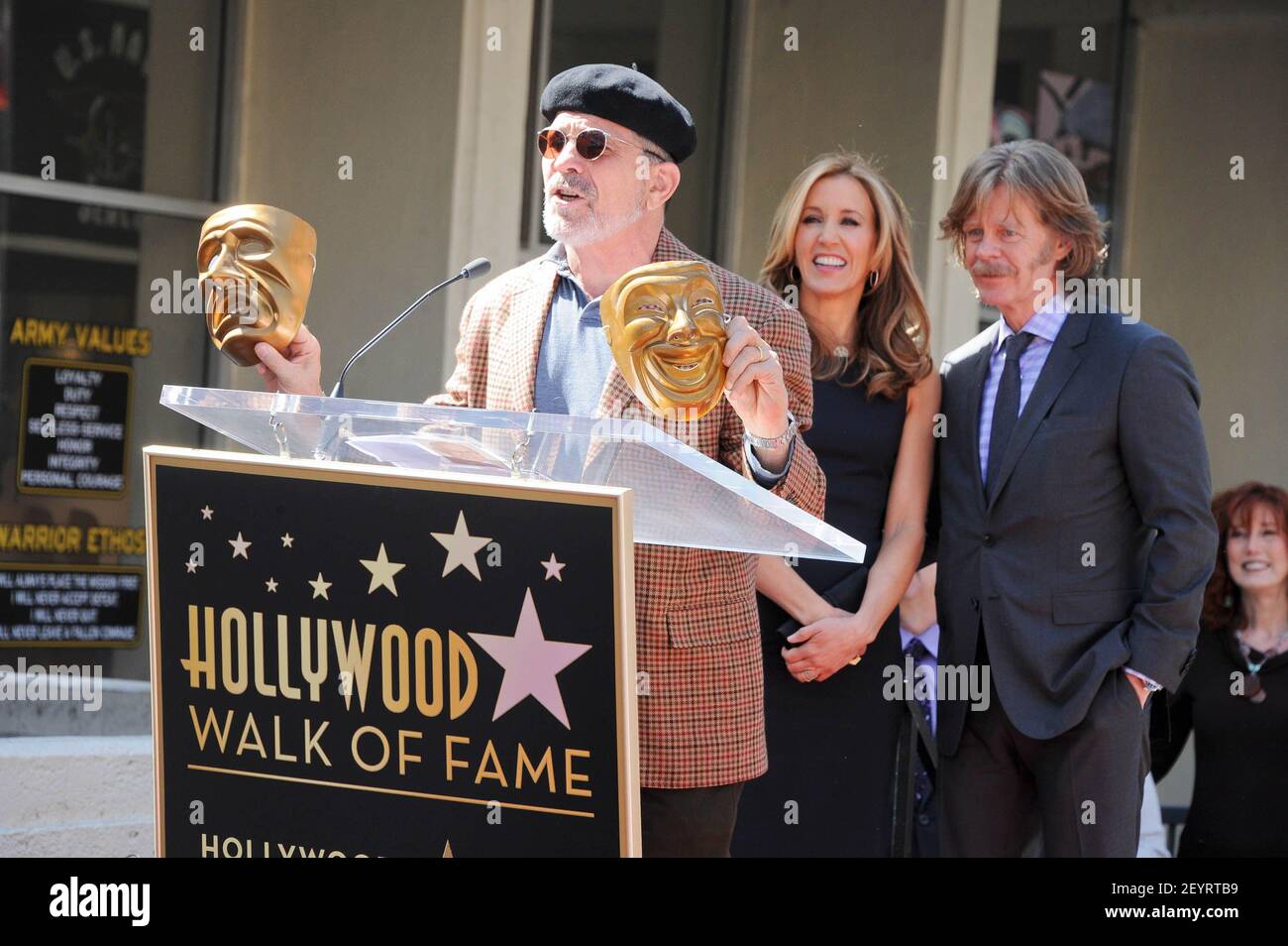 David Mamet, Felicity Huffman and William H. Macy. 7 March 2012 ...