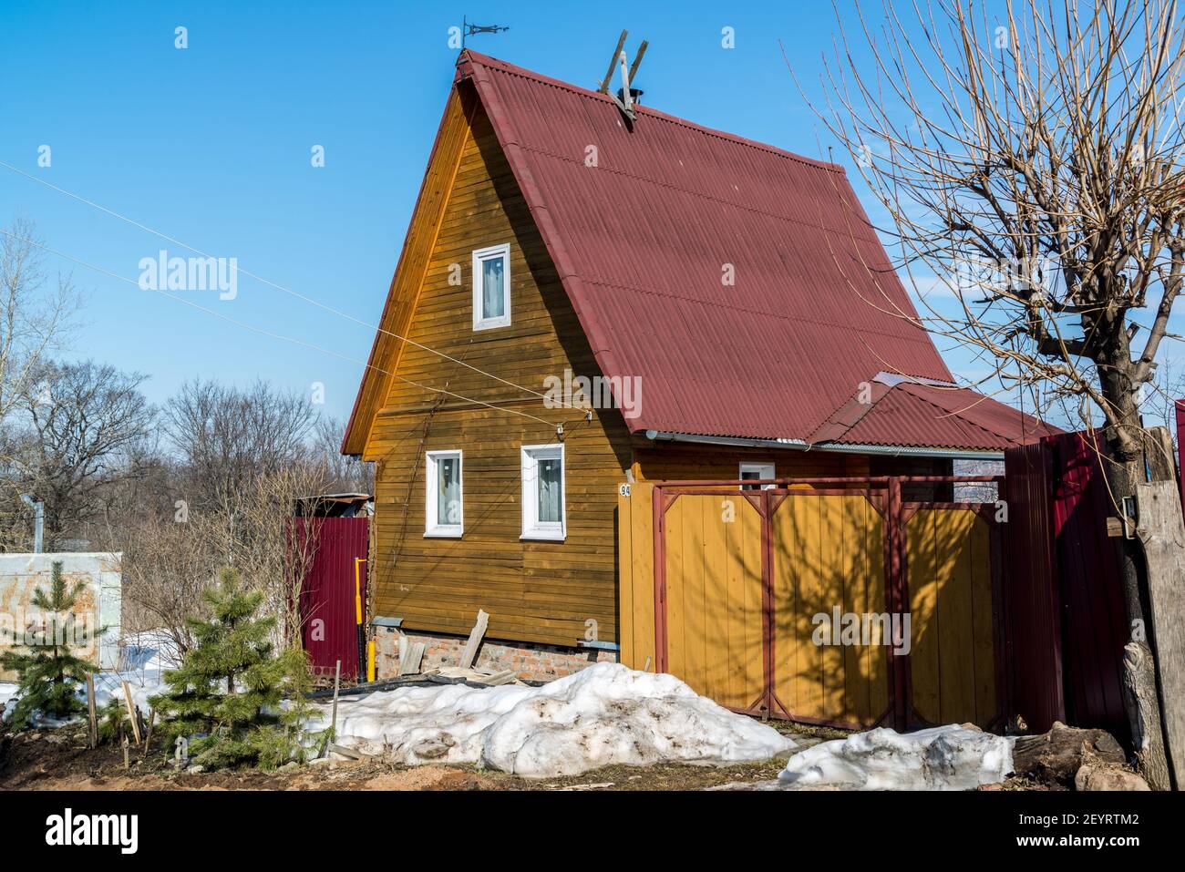 Russian block house hi-res stock photography and images - Alamy