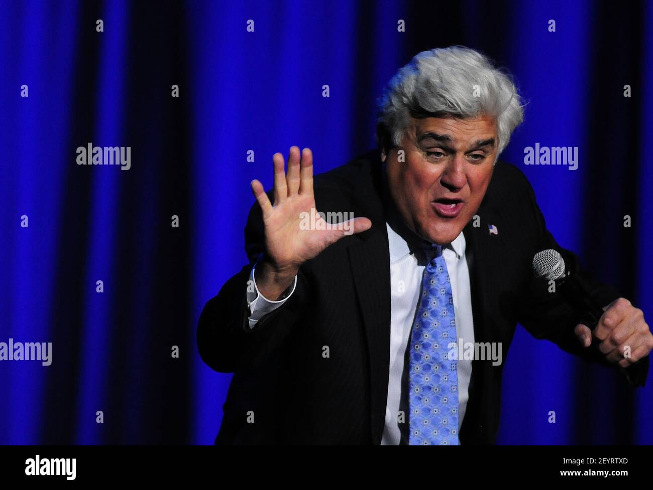 08 March 2012 - HOLLYWOOD, FLORIDA - Jay Leno performs at Hard Rock ...