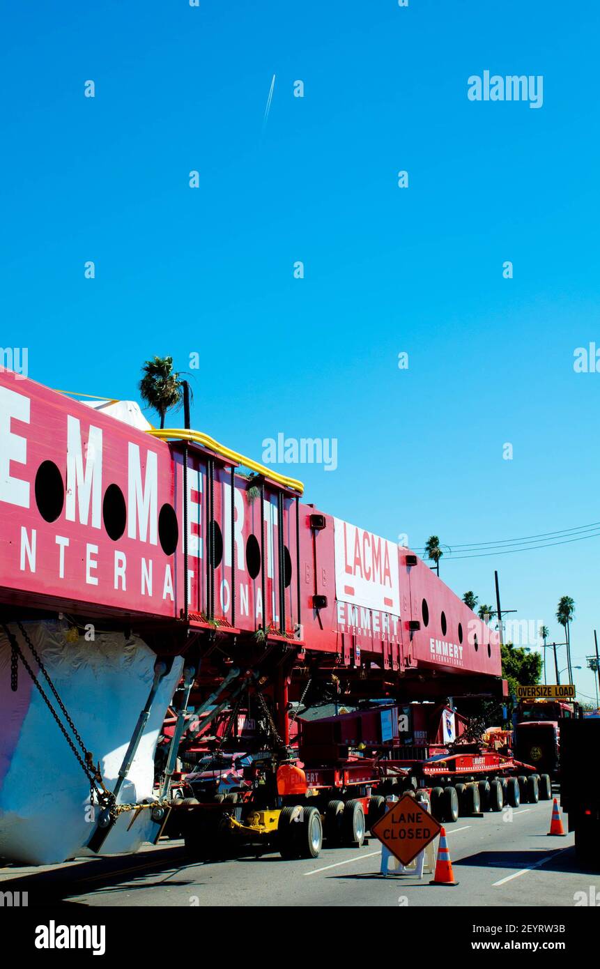 'Levitated Mass' Is Rolling Slowly Toward LACMA. 9 March 2012, Los ...