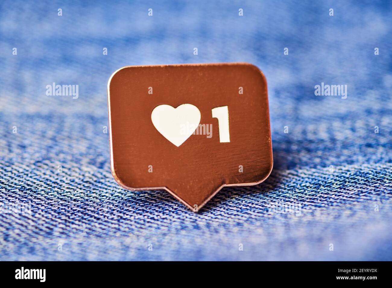 Like heart symbol. Like sign button, symbol with heart and one digit ...