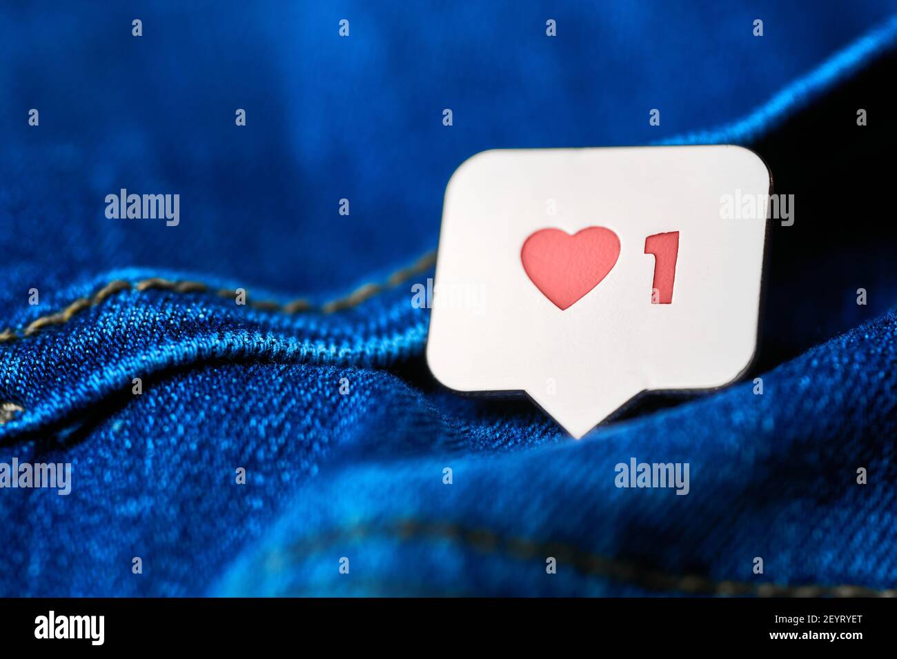 Like heart symbol. Like sign button, symbol with heart and one digit ...