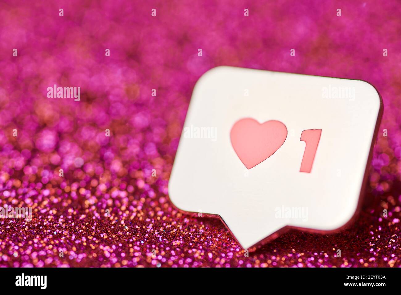 Like heart symbol. Like sign button, symbol with heart and one digit ...