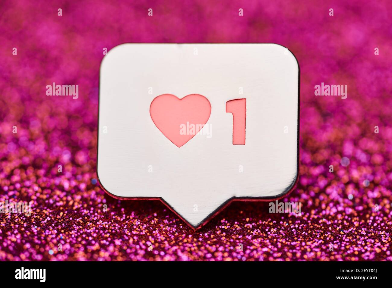 Like heart symbol. Like sign button, symbol with heart and one digit ...