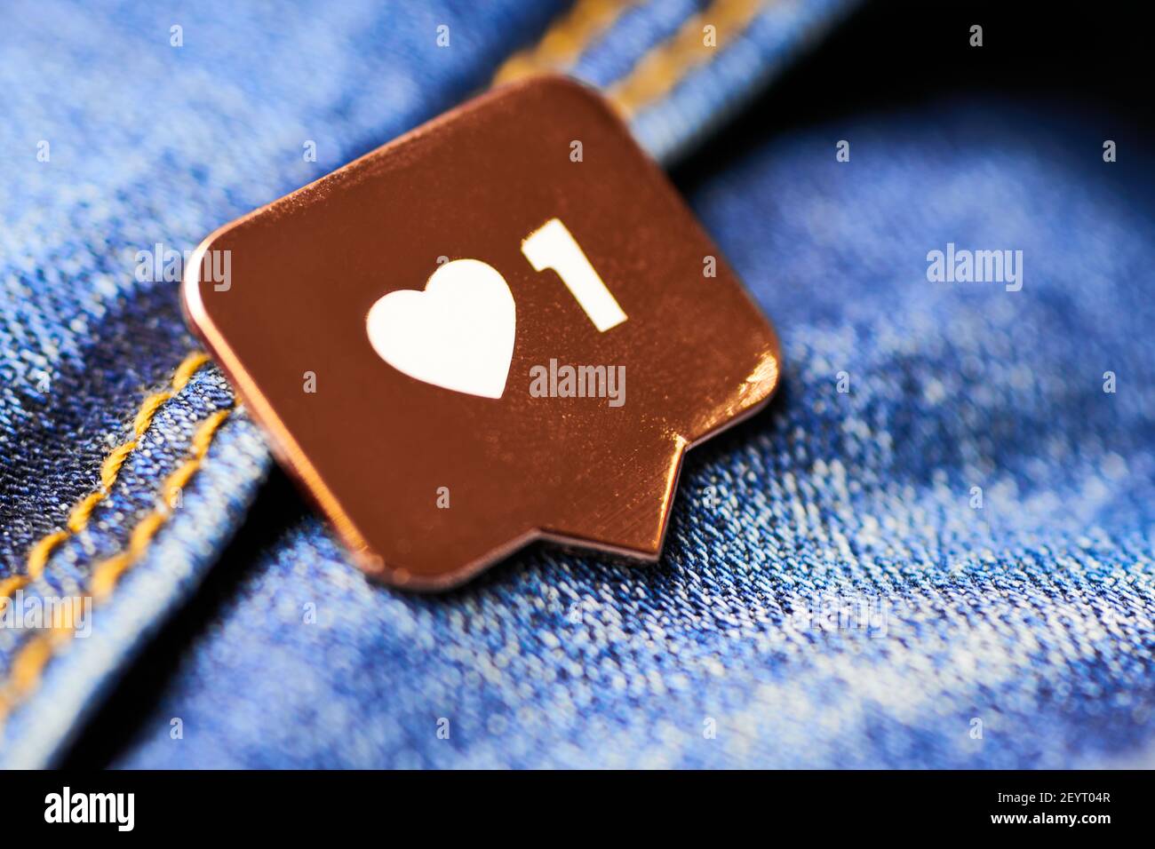 Like heart symbol. Like sign button, symbol with heart and one digit ...