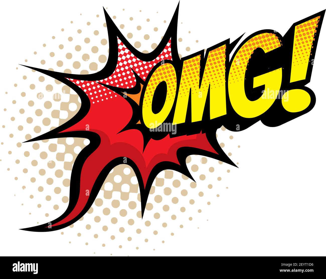 Omg comic explosion blast Stock Vector Images - Alamy