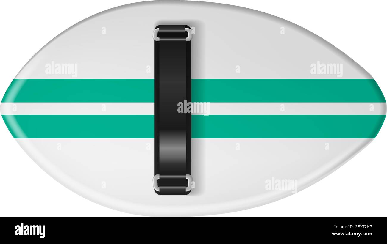 Hand-gun board isolated surfing platform with handle. Vector mini gun ...