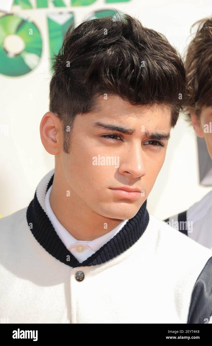 Zayn Malik of Musical group One Direction. 31 March 2012, Los Angeles ...