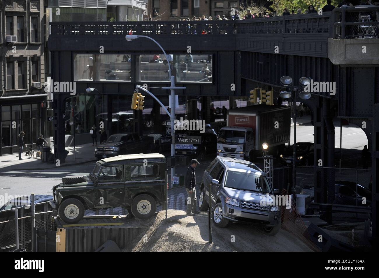0 April 2012 - New York - With the High Line Park in the bacground, a ...