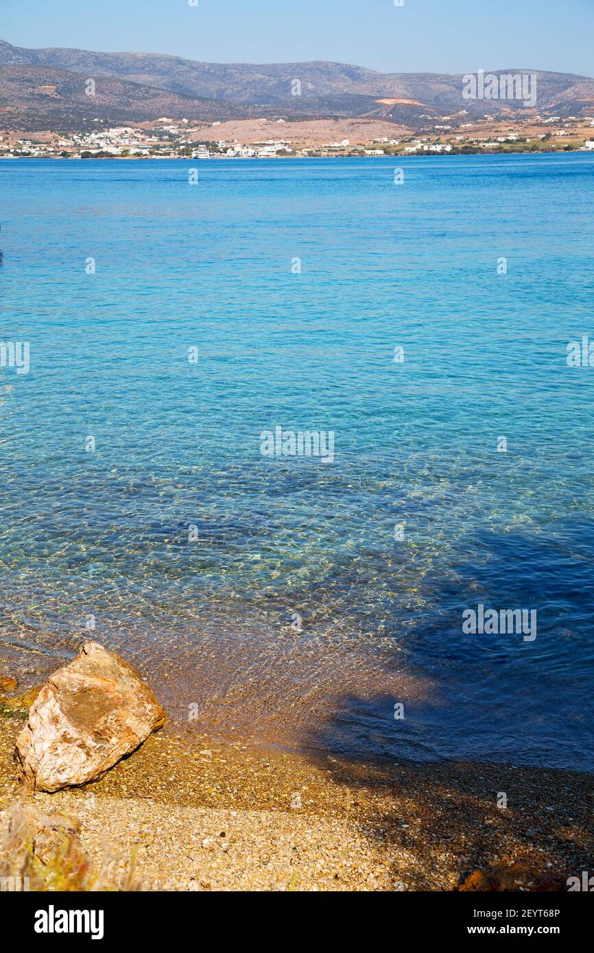 Flow in the sea of mediterranean greece Stock Photo - Alamy