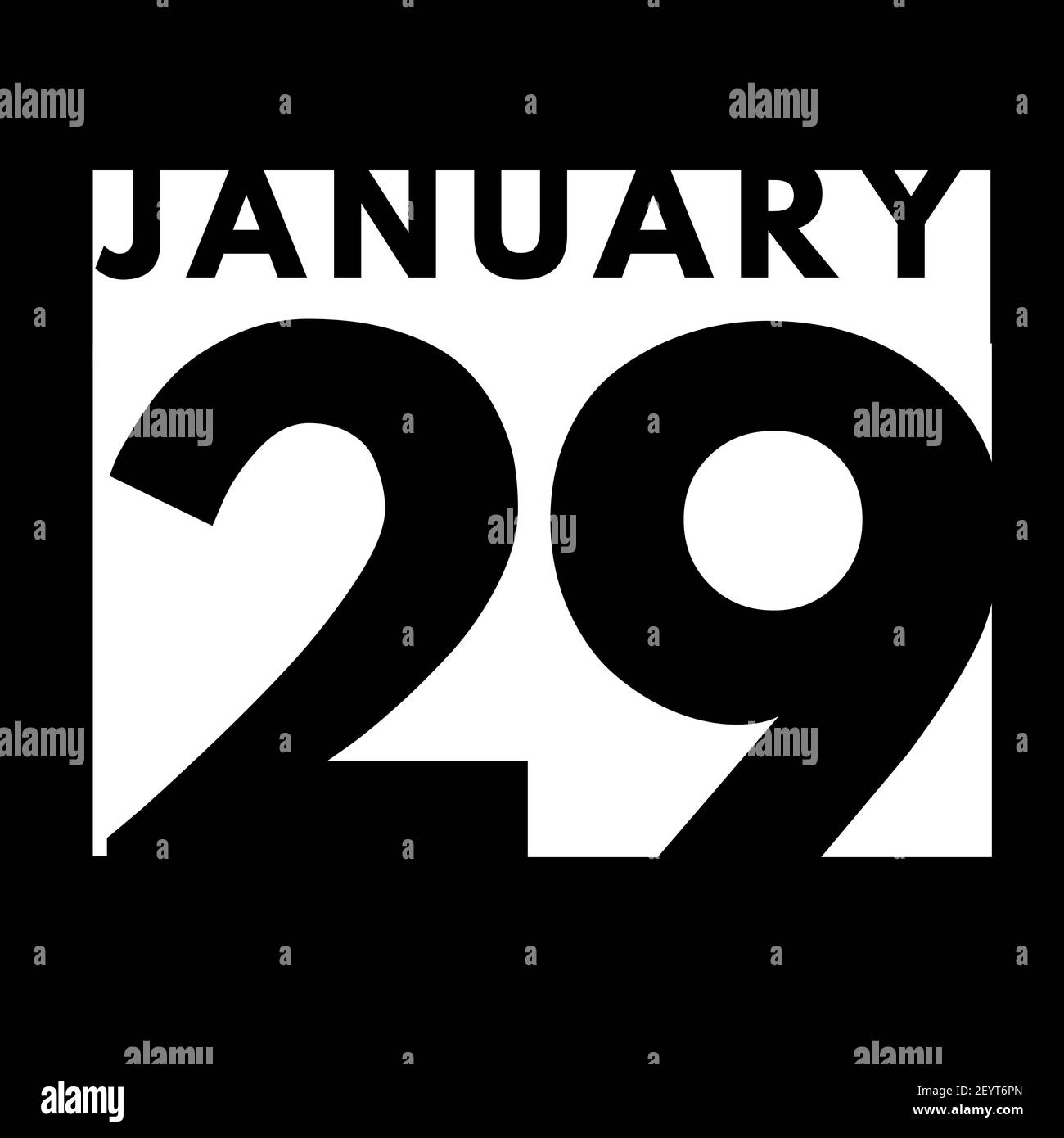 January 29 Flat Modern Daily Calendar Icon date day Month january-29-flat-modern-daily-calendar-icon-date-day-month
