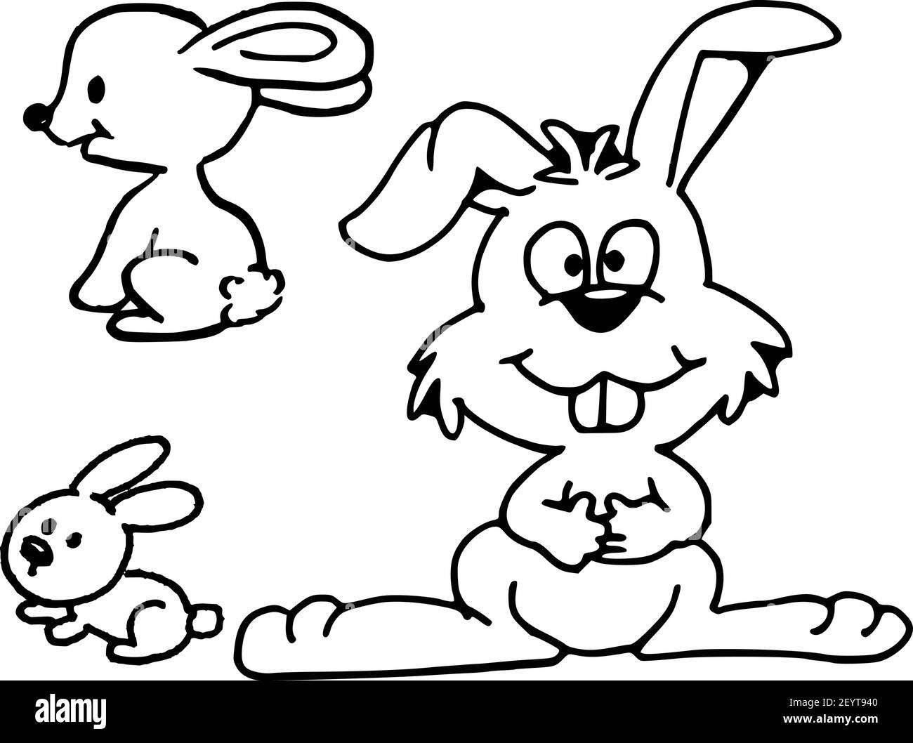 vector cartoon farm animals rabbits Stock Vector Image & Art - Alamy