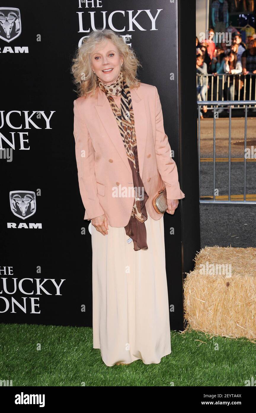 Blythe Danner. 16 April 2012, Hollywood, California. 'The Lucky One ...