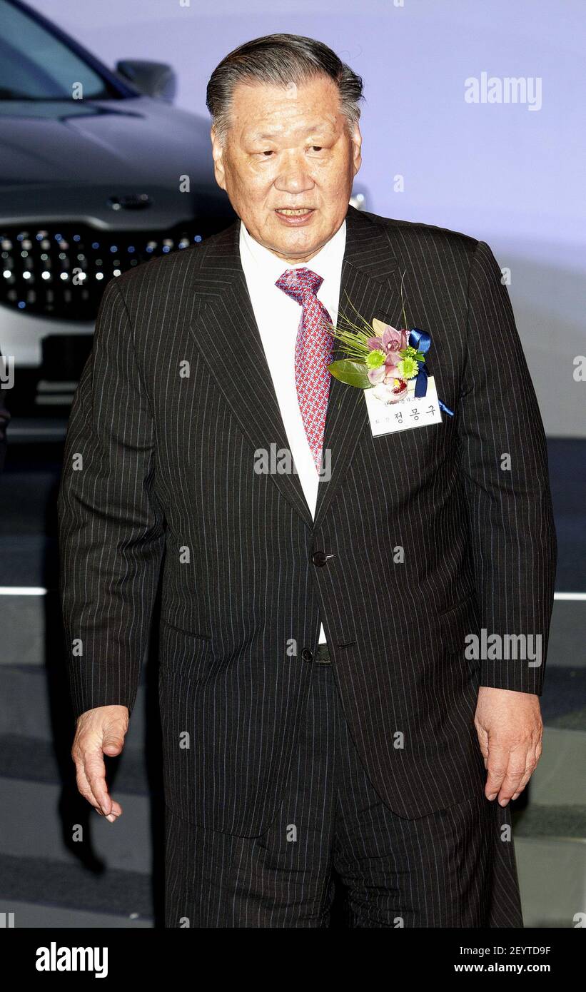2 May 2012 - Seoul, South Korea - South Korean Chung Mong-Gu, Chairman ...