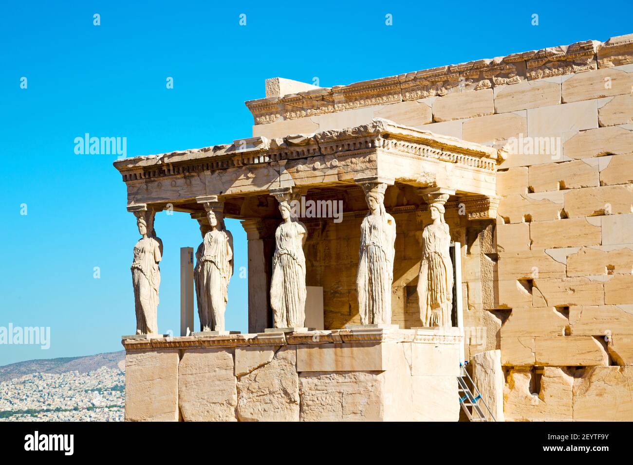 Statue acropolis athens place and historical Stock Photo - Alamy