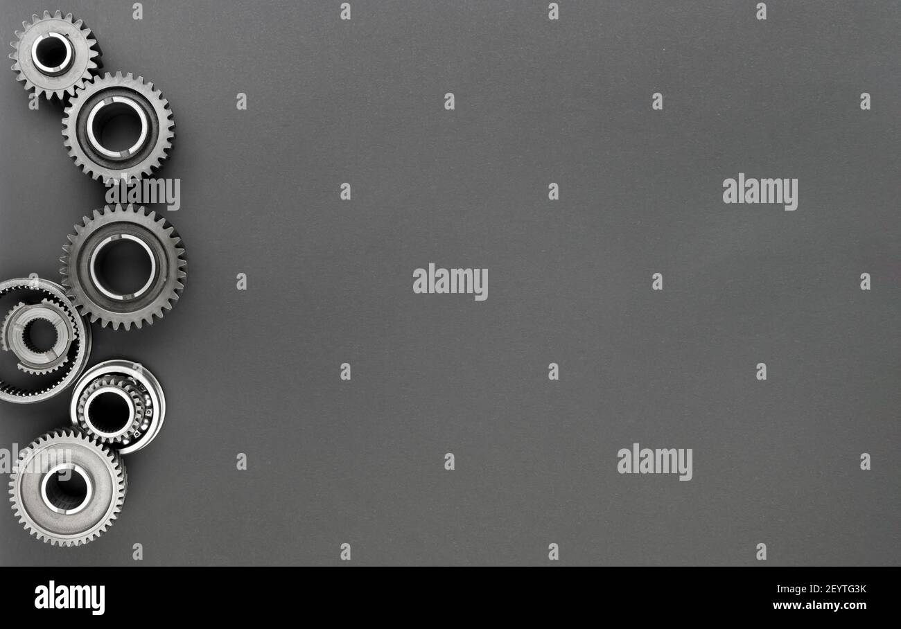 Grey gears hi-res stock photography and images - Alamy