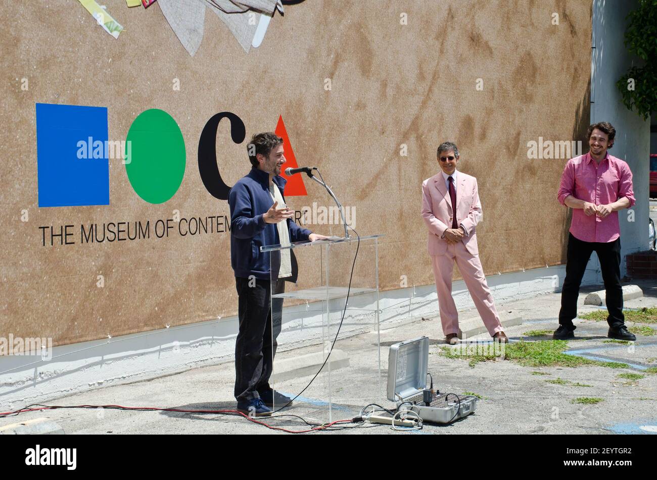 Harmony Korine, Jeffrey Deitch and James Franco. 12 May 2012, Los ...