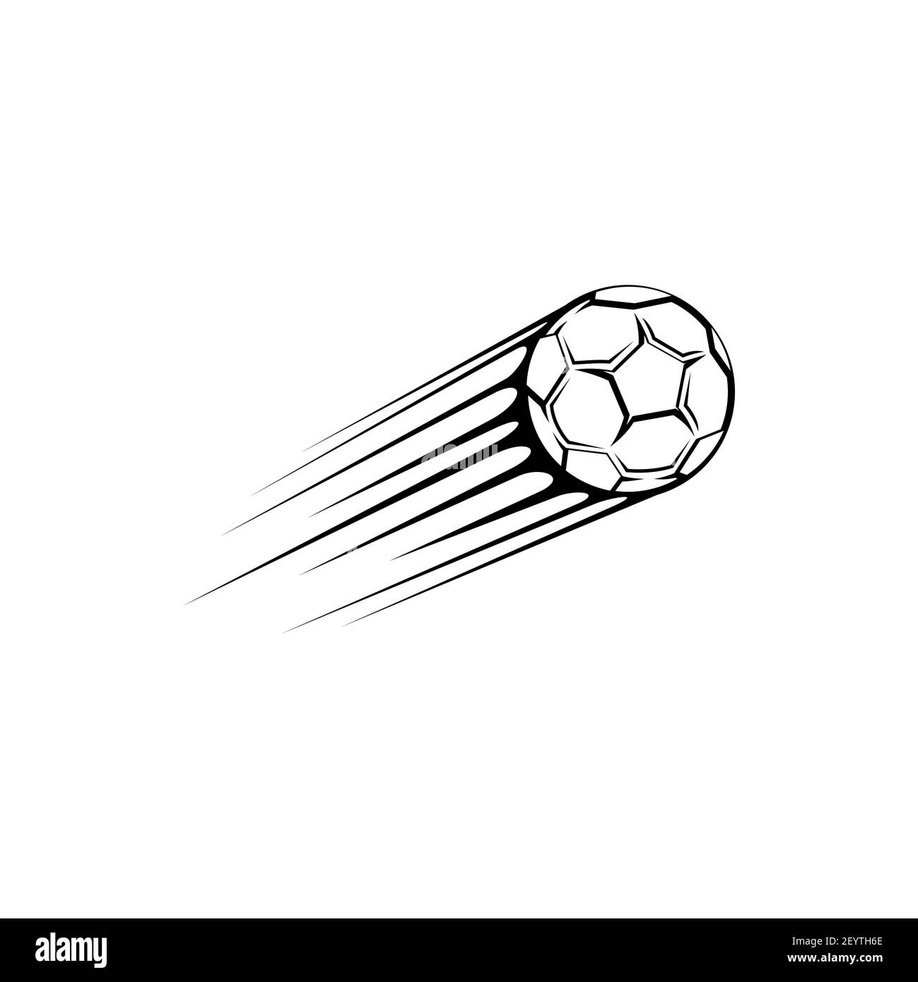 Flying Soccer Ball Vector
