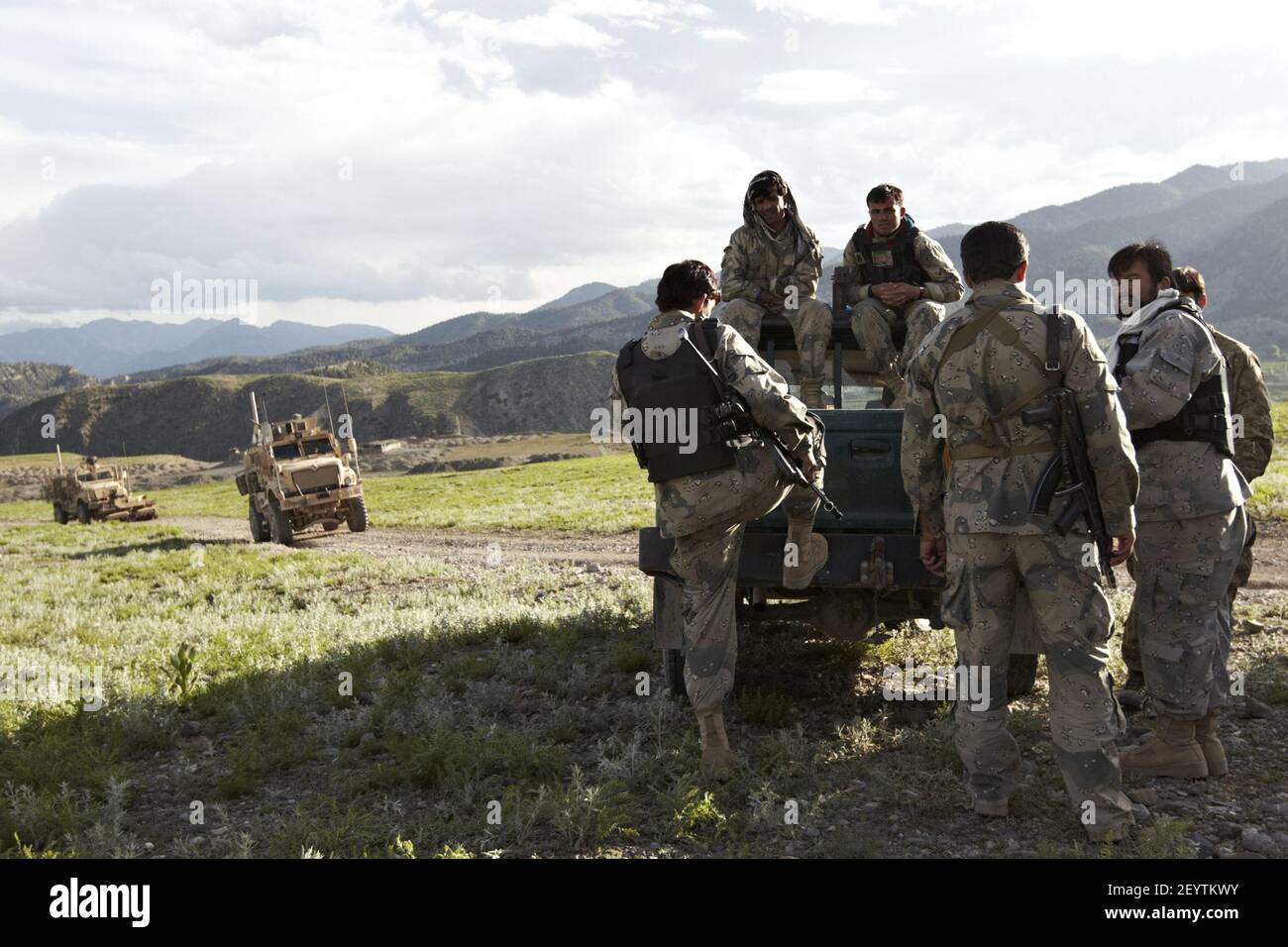 22 May 2012 - Khost, Afghanistan - A joint patrol between US Soldiers ...